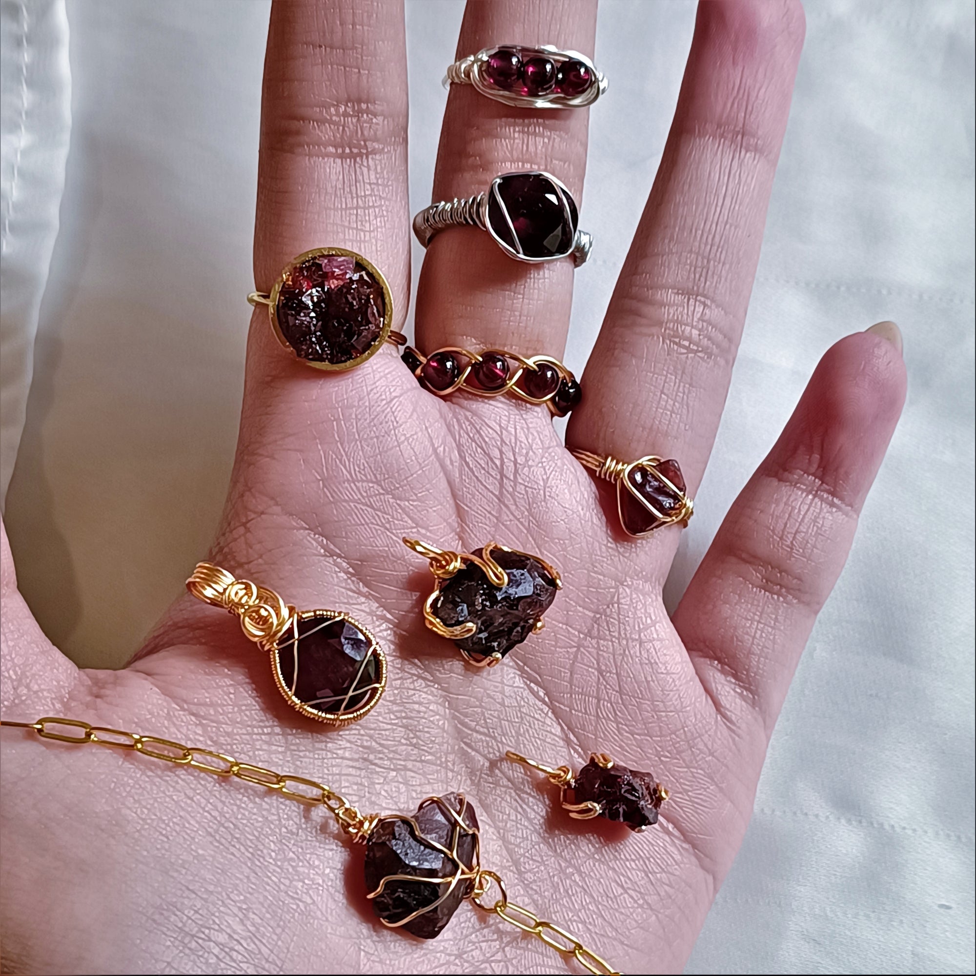 JANUARY BIRTHSTONE - GARNET COLLECTION! – Stemsandpetalspk