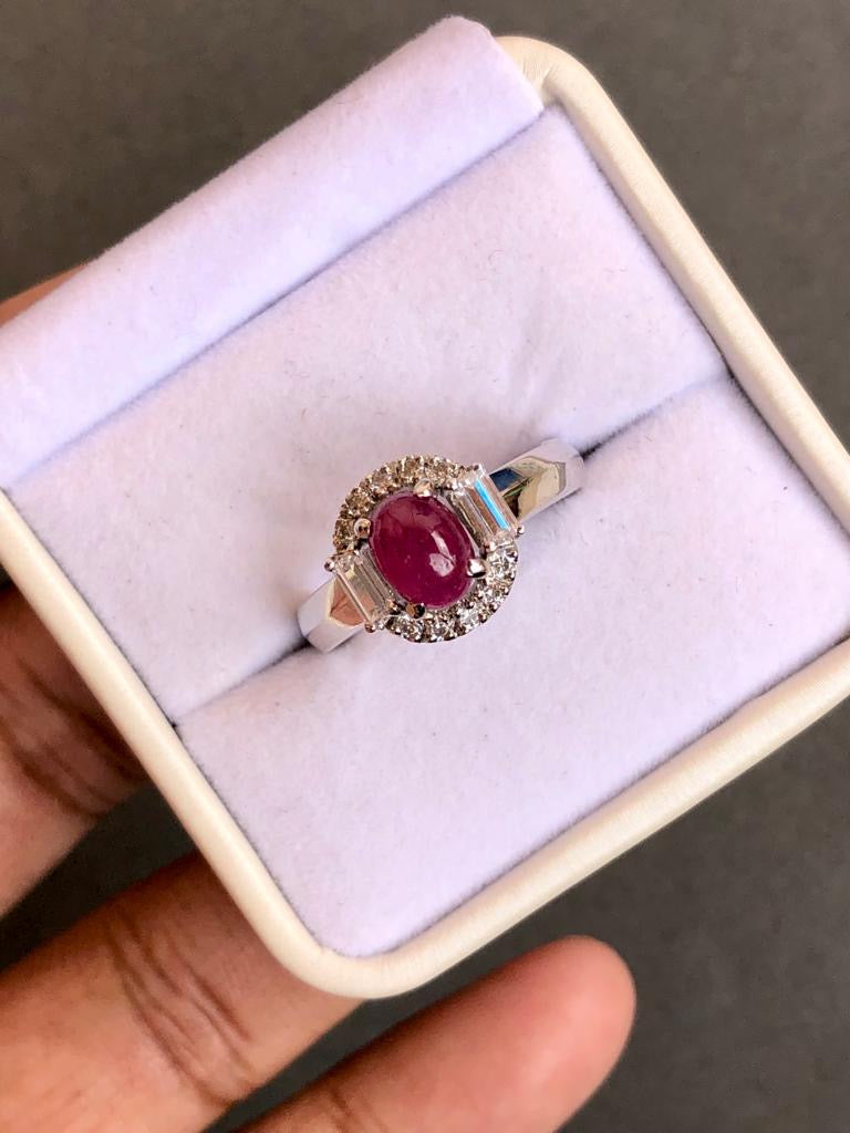 Mozambique Ruby - Stone Ring – Stemsandpetalspk